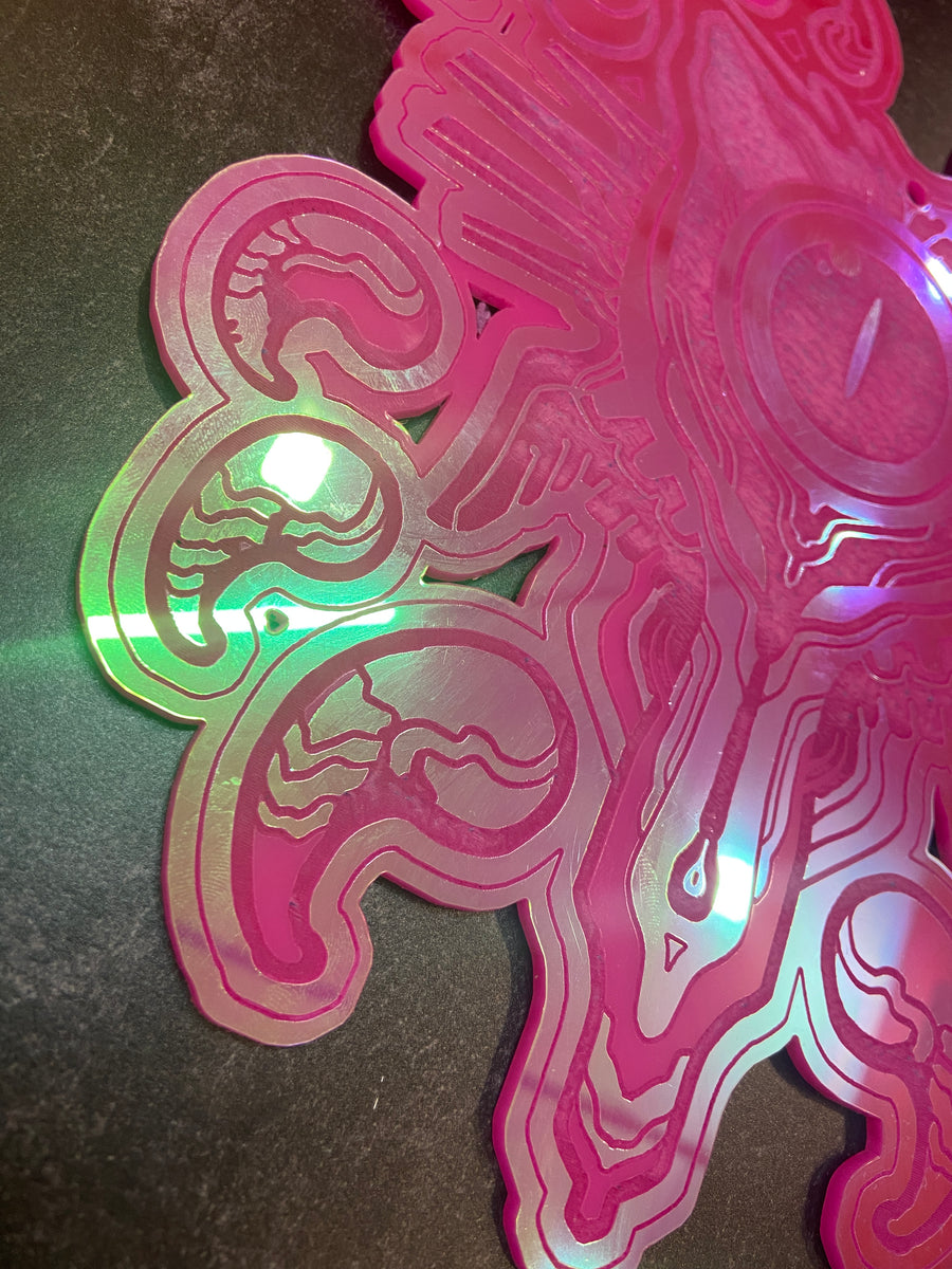 MYSTIC KITTY ACRYLIC PLAQUE- IRIDESCENT – missmonster