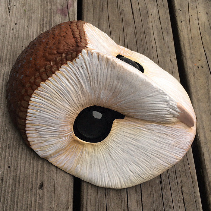 BARN OWL MASK- PAINTED AND FINISHED – missmonster